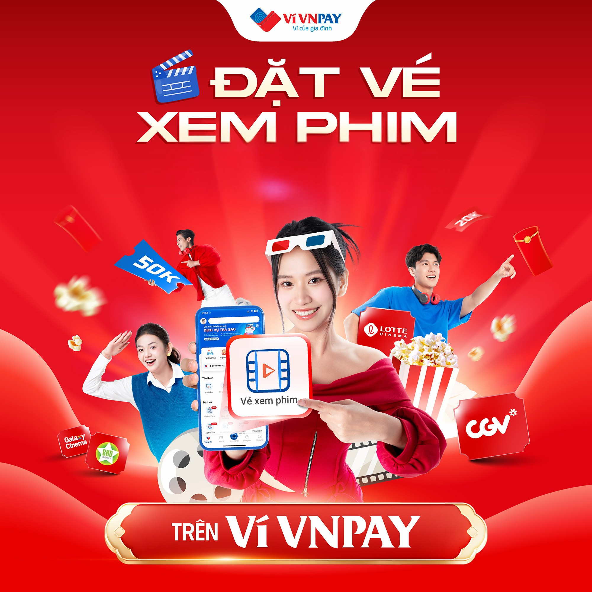 Ứng dụng VNPAY: Ứng dụng đặt vé xem phim dễ dàng, nhanh chóng, tiết kiệm